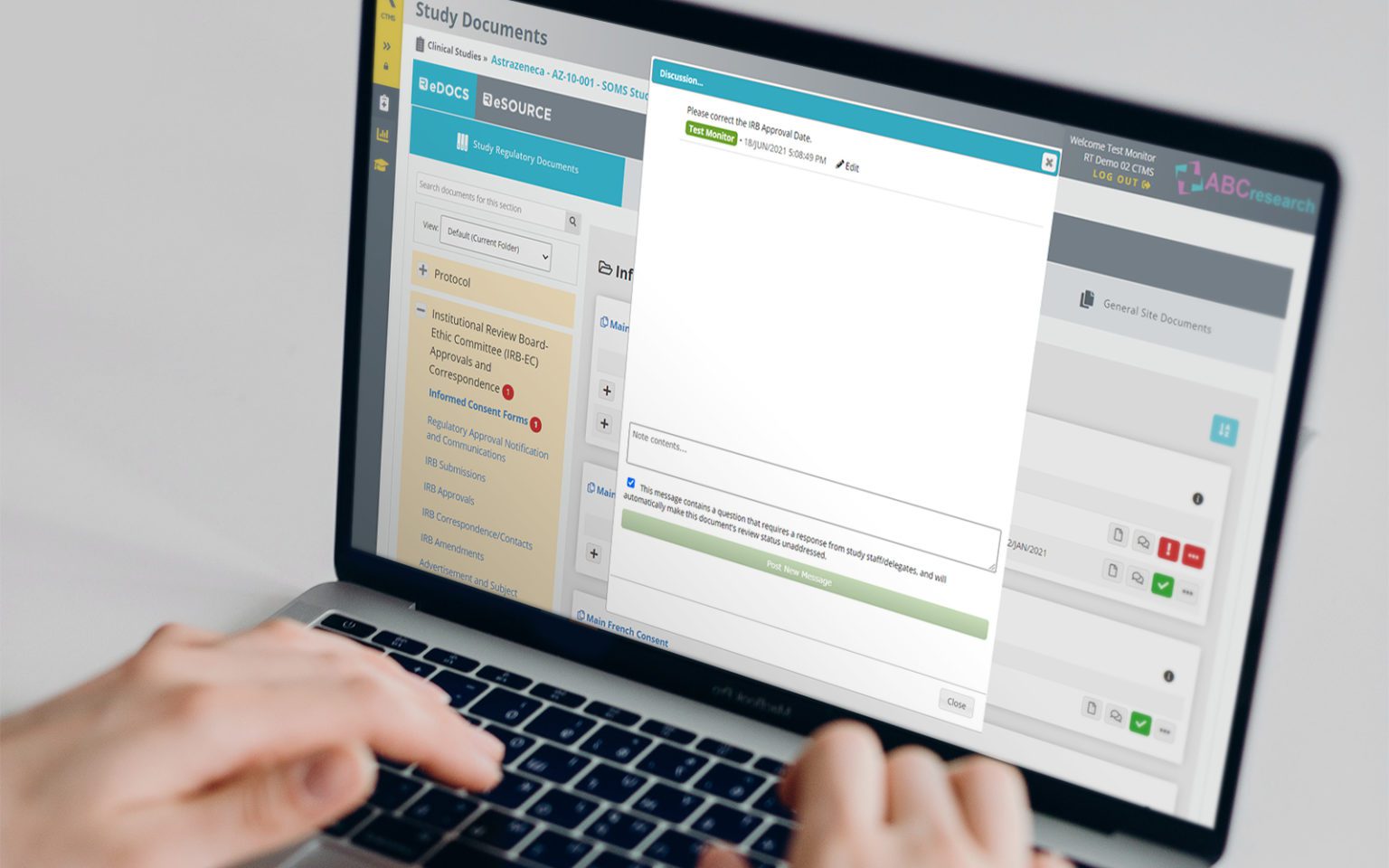 eDOCS Regulatory Documents | RealTime-CTMS | Free Demo